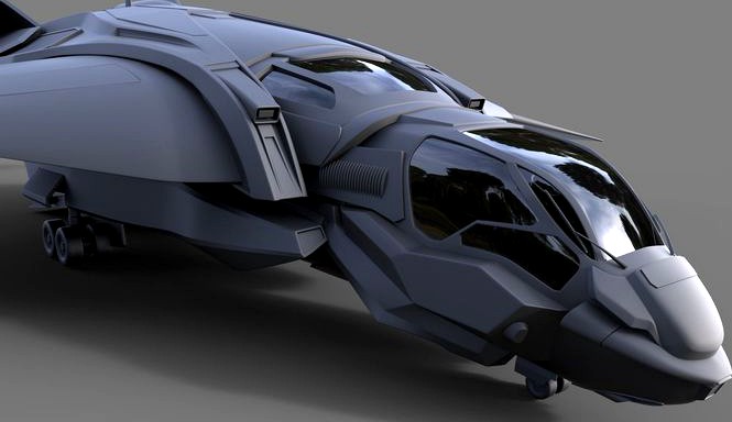 The Quinjet - High poly 3d model