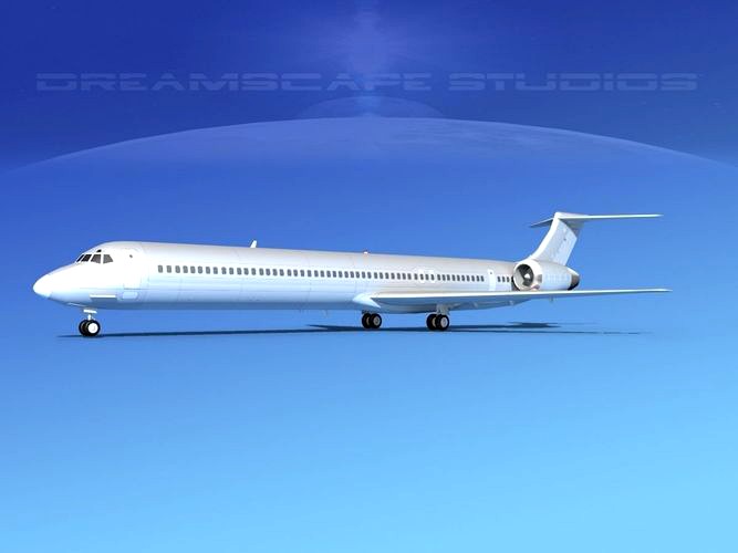 McDonnell Douglas MD-90 Bare Metal 3d model