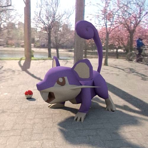 Pokemon rattata 3d model