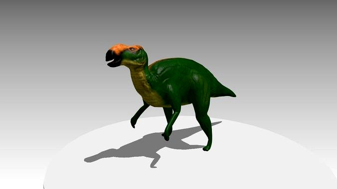 Hadrosaurus Lowpoly 3d model