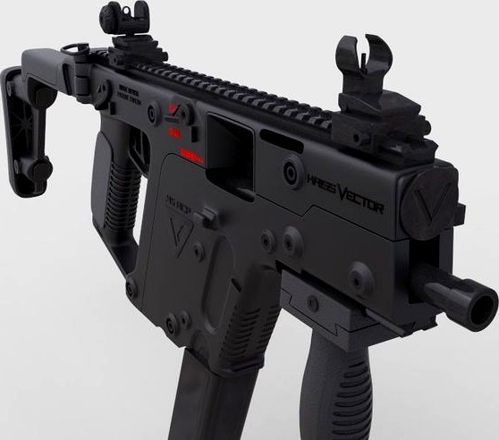 KRISS Vector SMG Gun 3d model