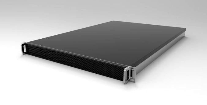 1RU 4 Bay Server 3d model