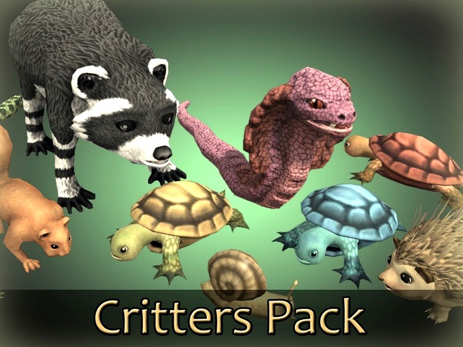 Small Animals Critters Pack 3d model