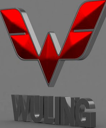 wuling logo 3d model