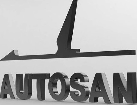 autosan logo 3 3d model