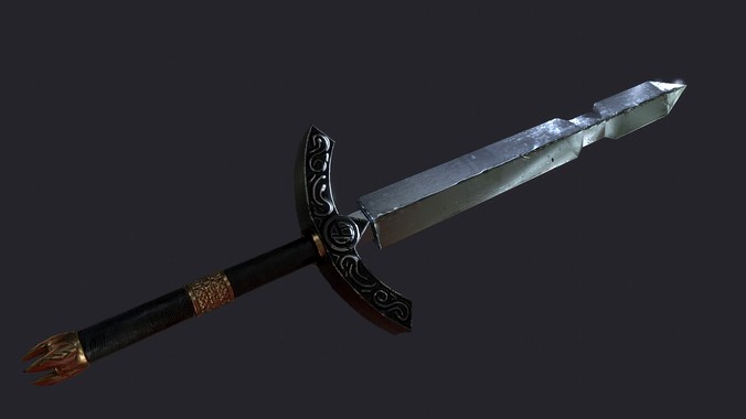 Fantasy Stylish Weapon- Dan Sword 3d model