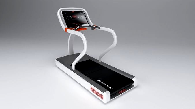 Star trac treadmill low poly 3d model