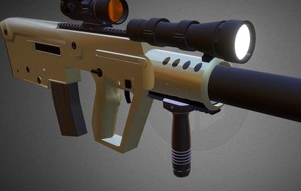 X95 Assault rifle 3d model