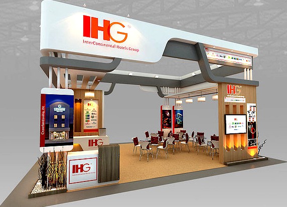 IHG Hotel Booth Design 3d model