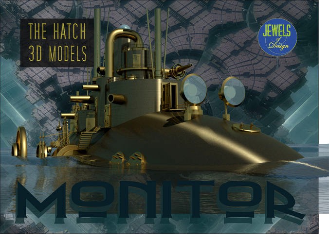 Steampunk Monitor 3d model