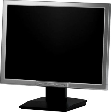 Black And Grey Computer Monitor 3d model