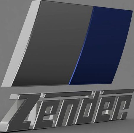 Zender logo 3d model