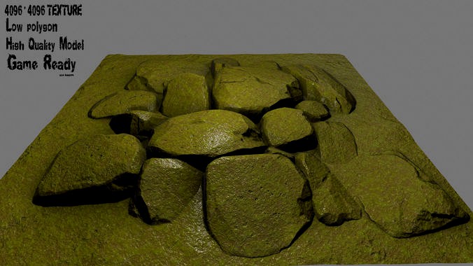 floor rock 7 3d model