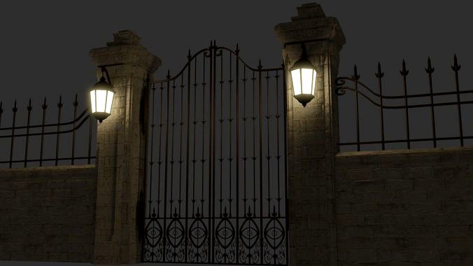Metal Gate 3D Model