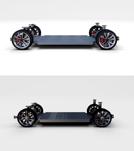 Tesla Model 3 and Model S Chassis Pack 3d