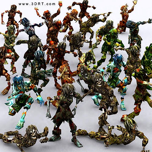 3DRT - Zombie Swarm model