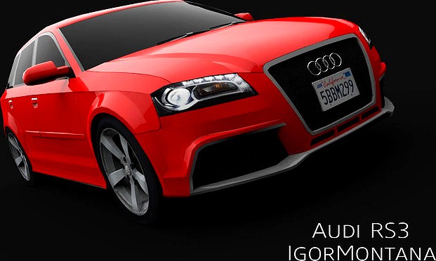 Audi RS3 3d model