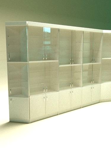 Three-piece cupboard 3d model