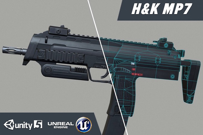 HK MP7 3d model