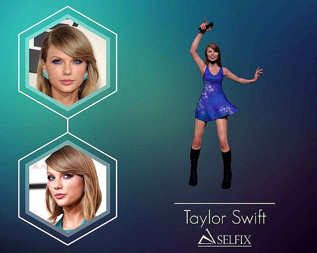 Taylor Swift 3D Model ready for 3d print | 3D