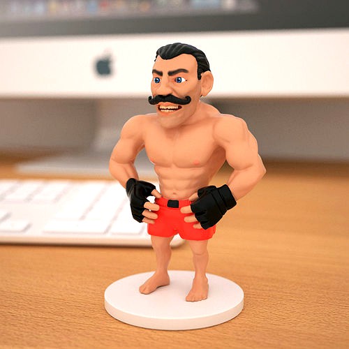 Miniature of boxing champion | 3D model