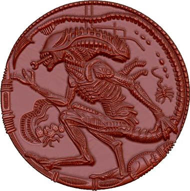 Alien 3D model bas-relief | 3D