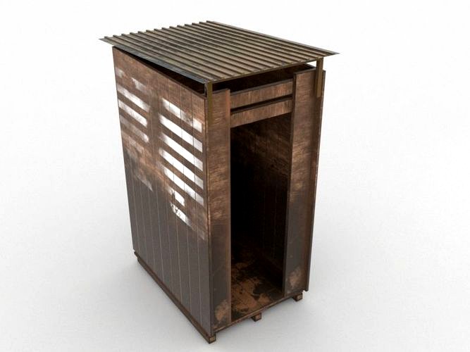 Checkpoint wooden Cabin 3d model