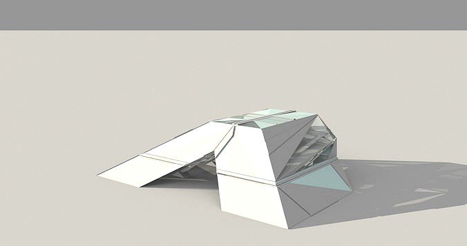 Futuristic Pavilion 3d model