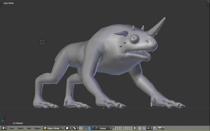 Alien Creature3 Base Mesh 3d model