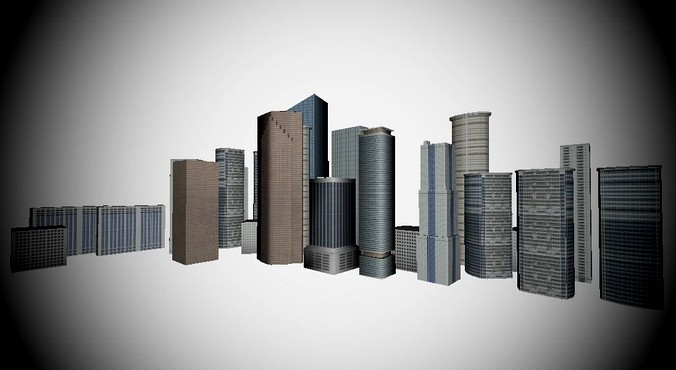 Skyline Miami DAY and NIGHT textures 3d model