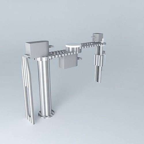 SCARA Robot con animacion 3d model