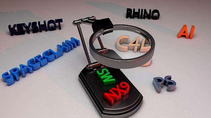 magnifying glass 3d model