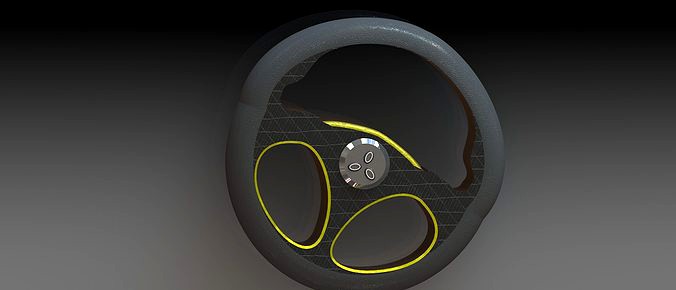 Steering Wheel Concept Design 1 3d model