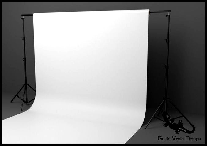 Professional photo studio backdrop 3d model