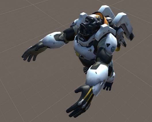 Winston from the game overwatch 3d model