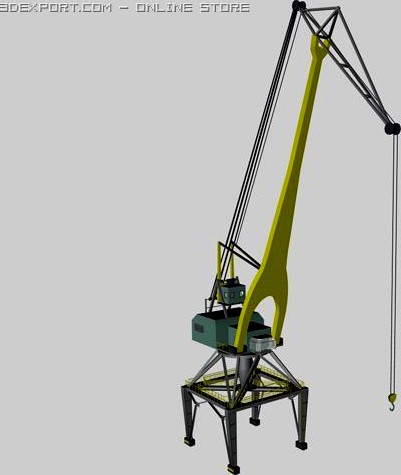 Dockside crane 3D Model