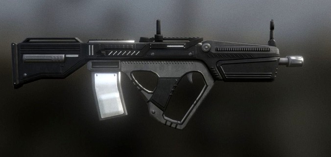 Futuristic Assault Rifle 3d model