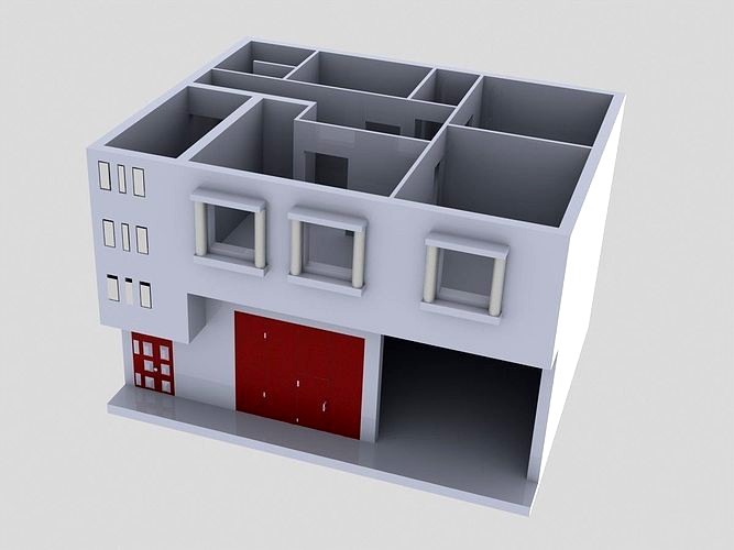 maison solidworks 3d model