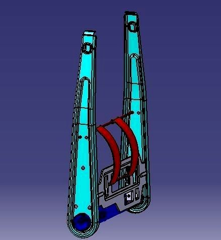 Back Seat Frame 3d model