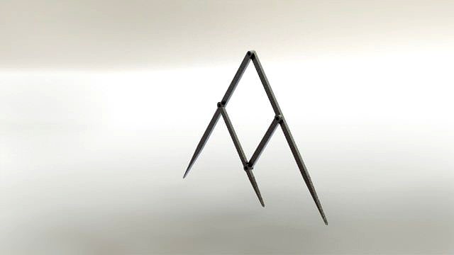 Golden ratio dividers 3d model