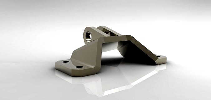 Ge jet engine bracket- sheetmetal experiment 3d model