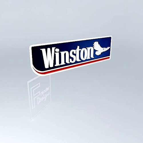 SIGNAGE WINSTON 3D LOGO model