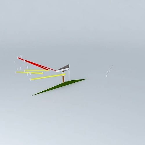 Passive Solar Roof Overhang Diagram 3d model