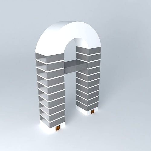 Magnet shape building 3d model