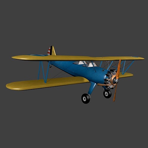 Boeing Model 75 Stearman 3d