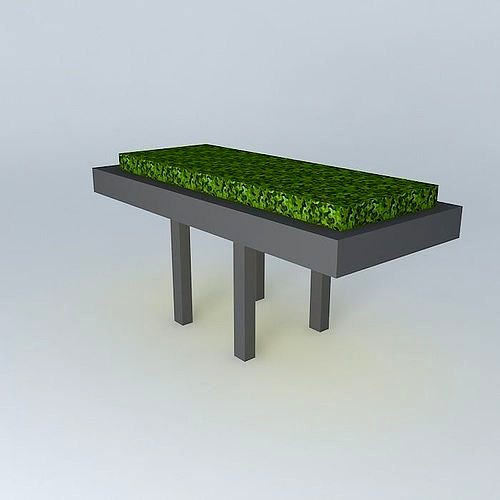 Short cross section planter 3d model