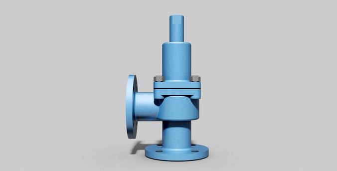 DN40 PN40 - Pressure safety valve vertical - Autodesk Inventor 3d model