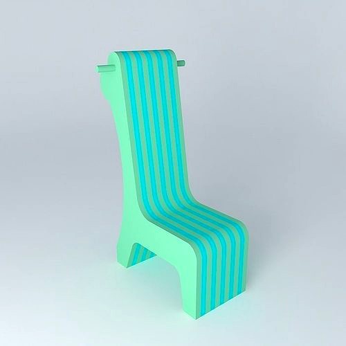 giraffe kid chair children39s chair giraffe 3d model
