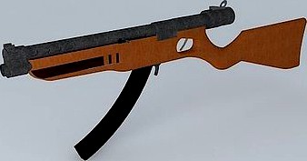 type 2 smg - experimental model 2 submachine gun japanese sub-machine ...