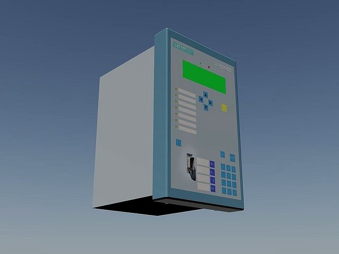 Protection relay Siemens Siprotec 7SJ62 3d model